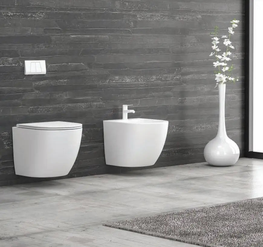 Sanitari Moderni Filo Muro Bianco Opaco | MILOS - Karag – Shopbagno.it